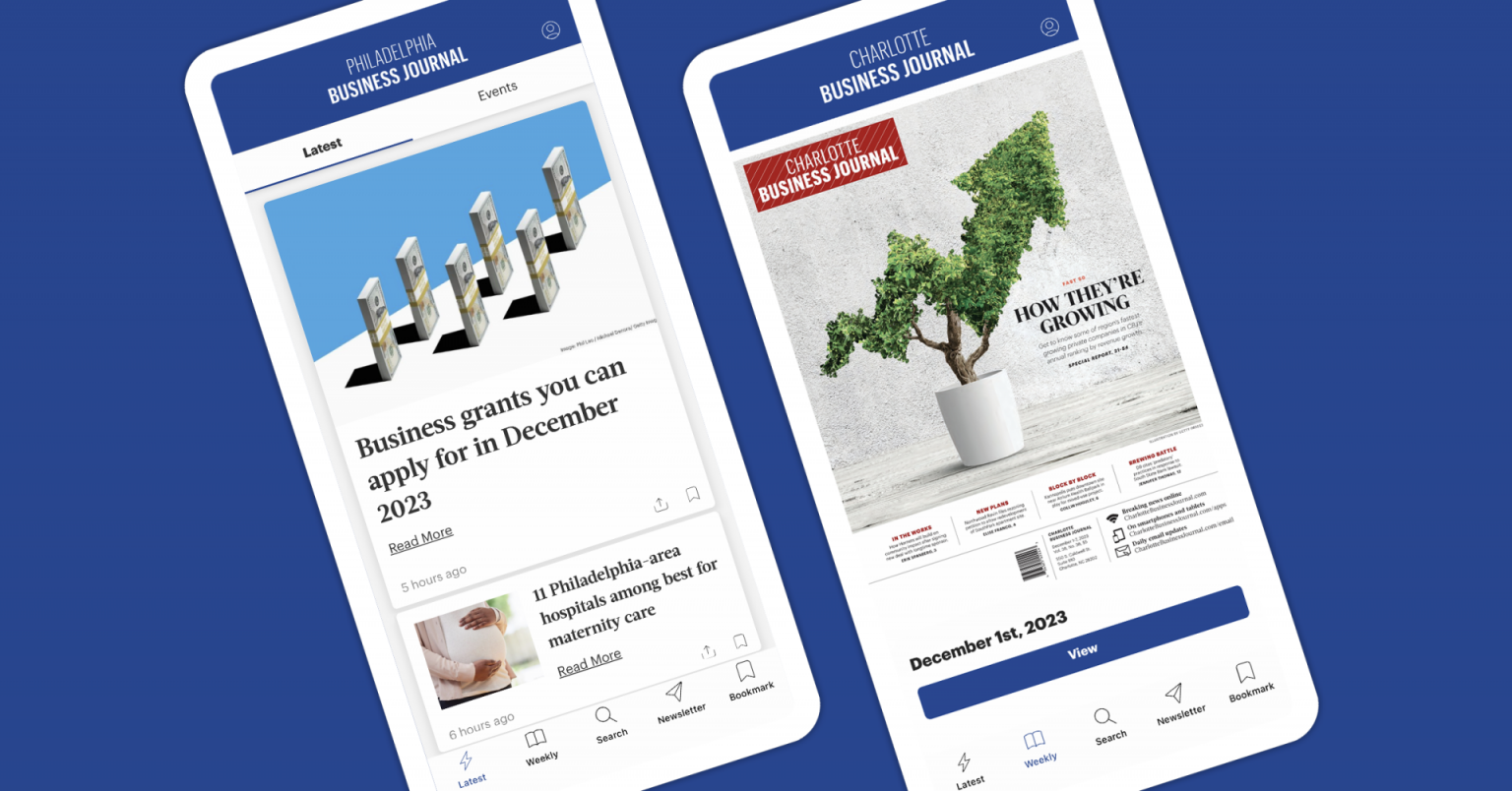 American City Business Journals launches 40 apps on Pugpig Bolt | Pugpig